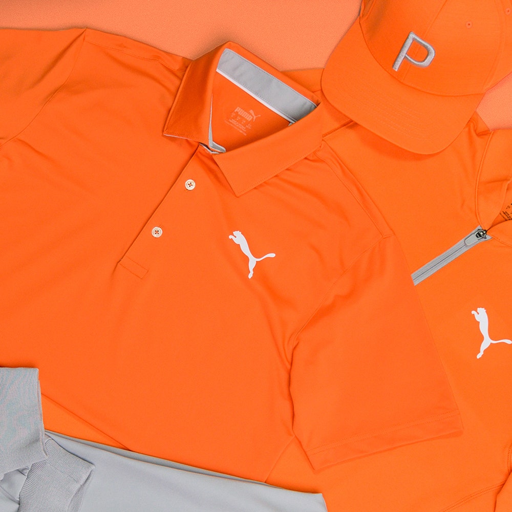 PUMA Golf Shirt MATTR Brigade Polo Rickie Orange AW24
